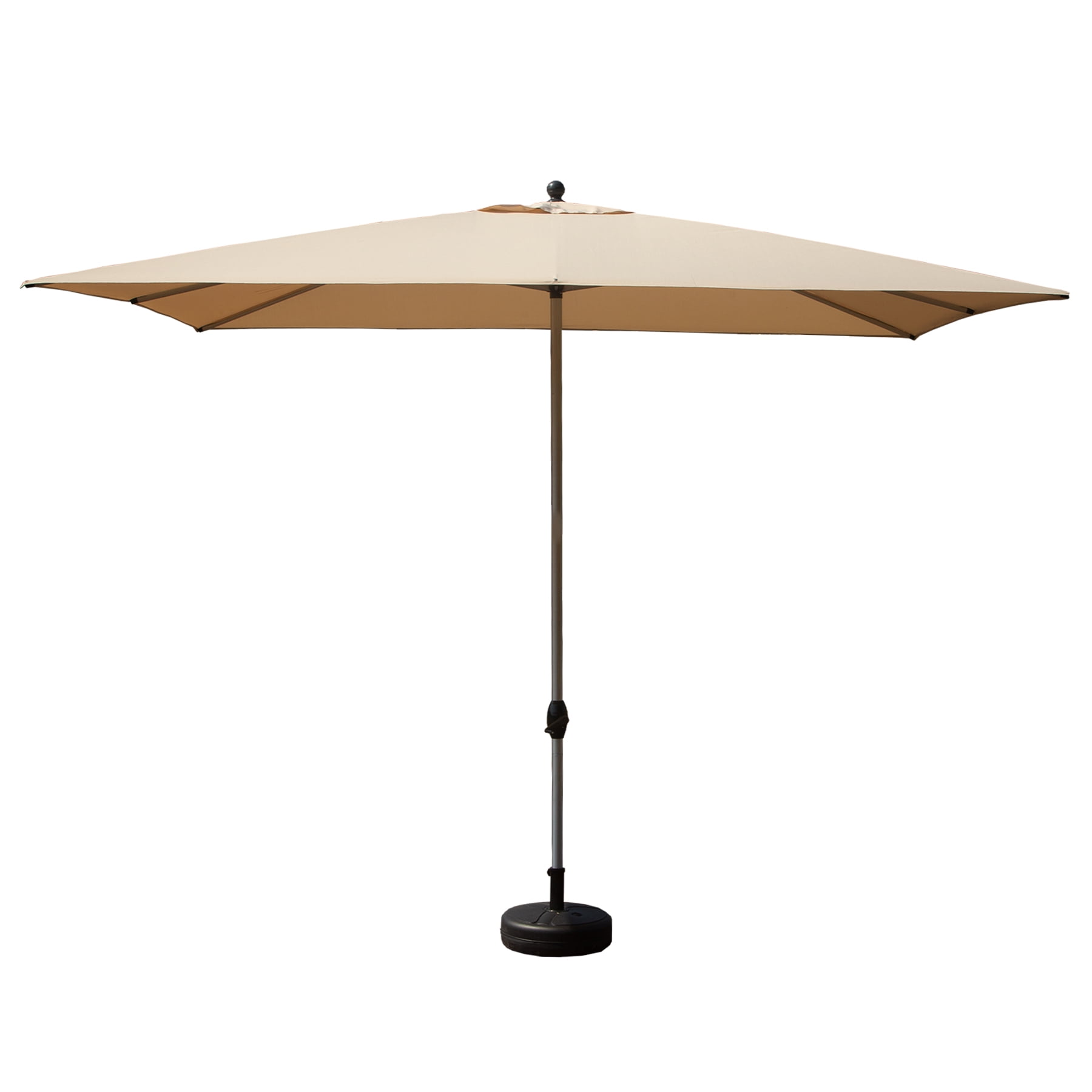 Rectangle Patio Umbrella with Crank Lift , Beige (Base not included ...