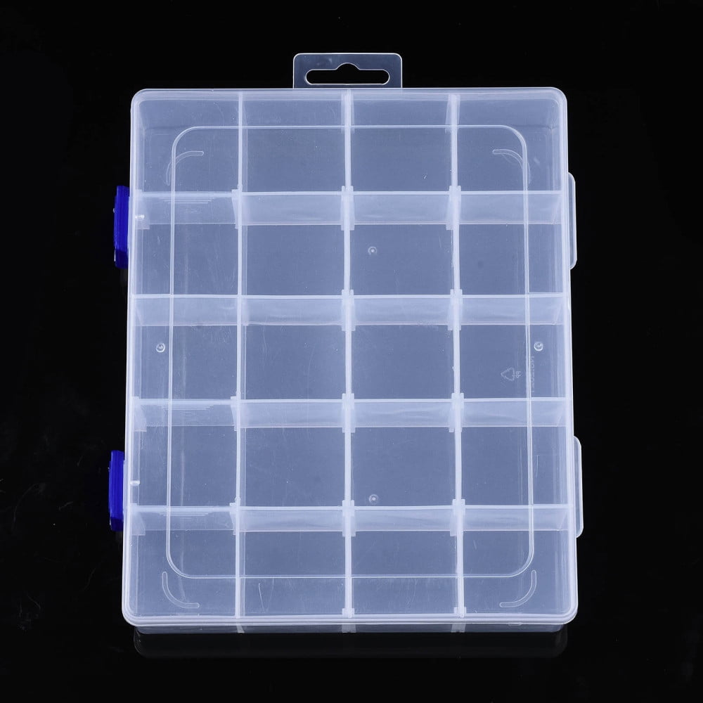 Rectangle Polypropylene(PP) Bead Storage Containers with Hinged Lid and ...
