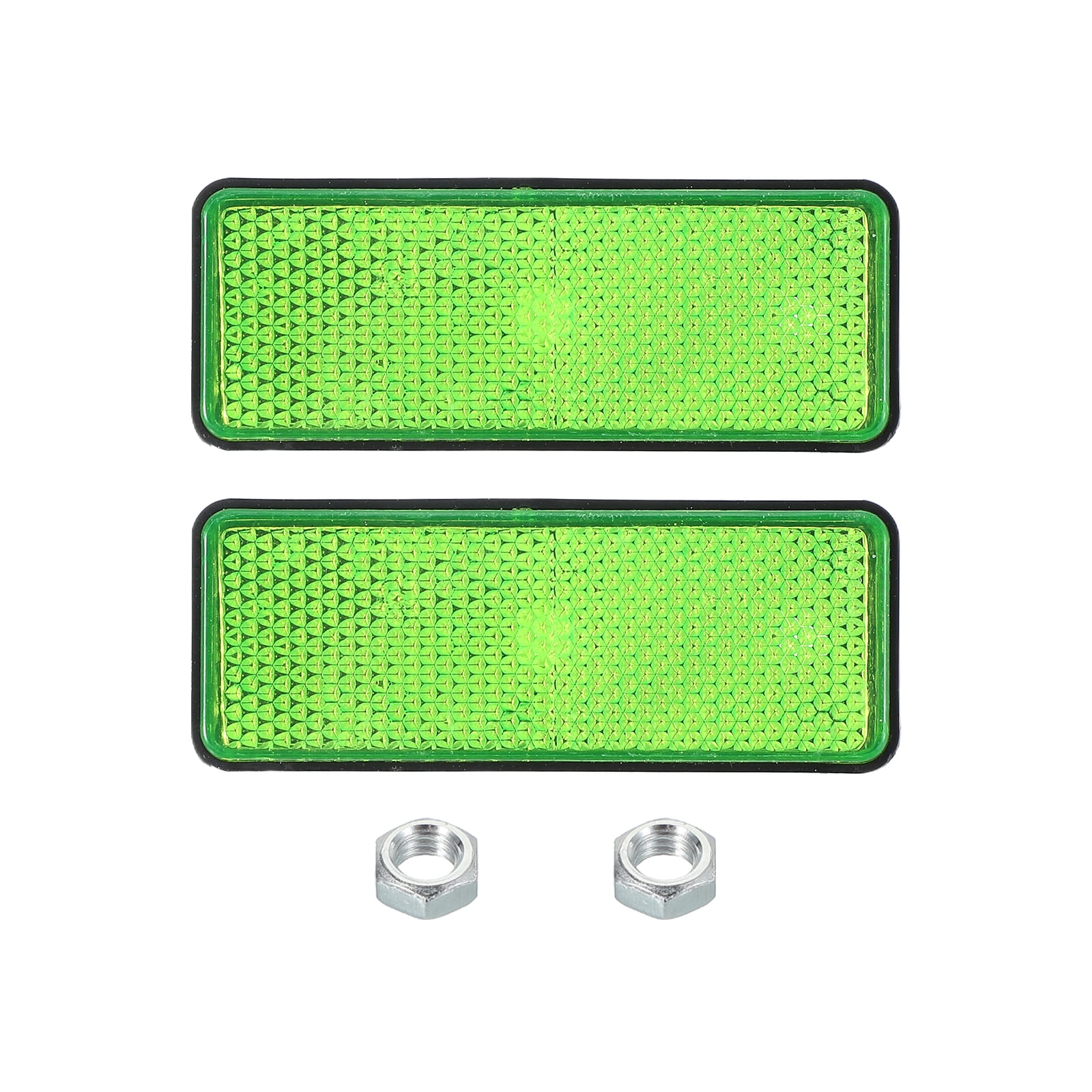 2 Pcs Rectangle Rear Reflectors, Safety Reflective Warning Reflector ...