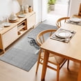 Rectangle Rug 2x6Ft Abstract Grey Elephant on Bathtub Soft Indoor Throw ...