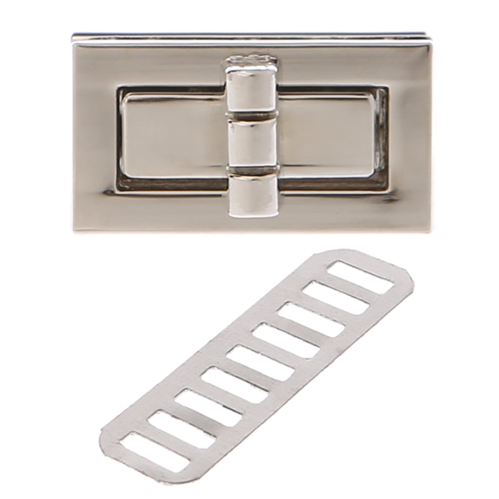 Rectangle Shape Clasp Turn Lock Twist Locks DIY Leather Handbag Bag ...
