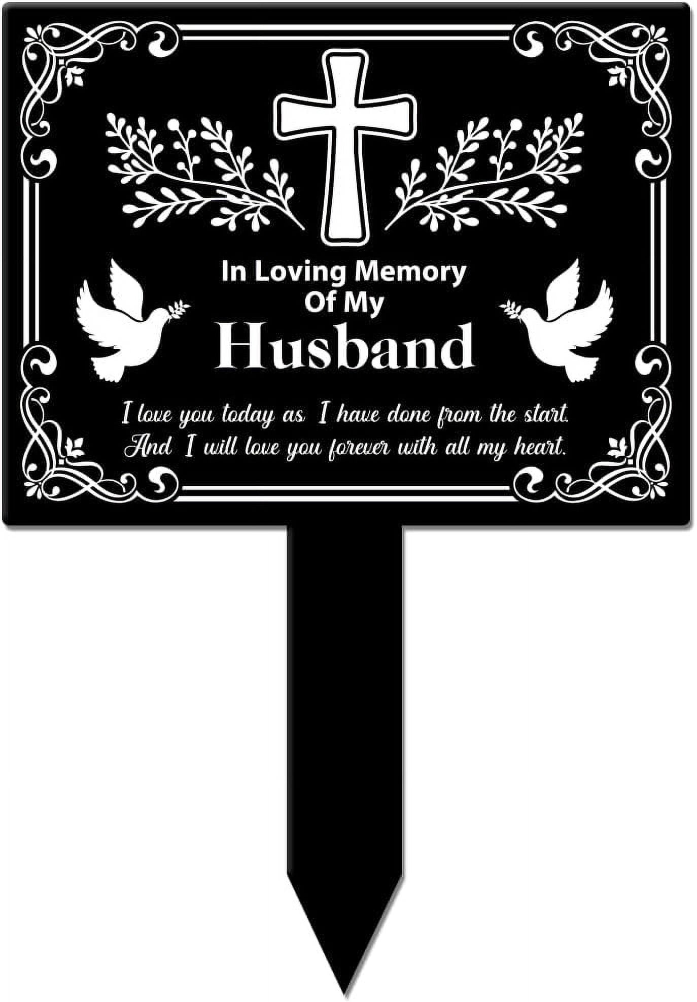 Rectangle Shaped Corner Border Bird Garden Stake Memorial Remembrance ...