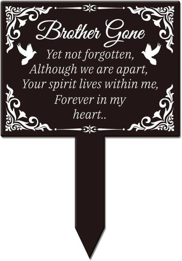 Rectangle Shaped Dove Vintage Border Garden Stake Memorial Remembrance ...