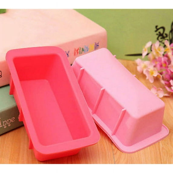 Rectangle Silicone Non Stick Bread Loaf Cake Mold Bakeware Baking Pan ...