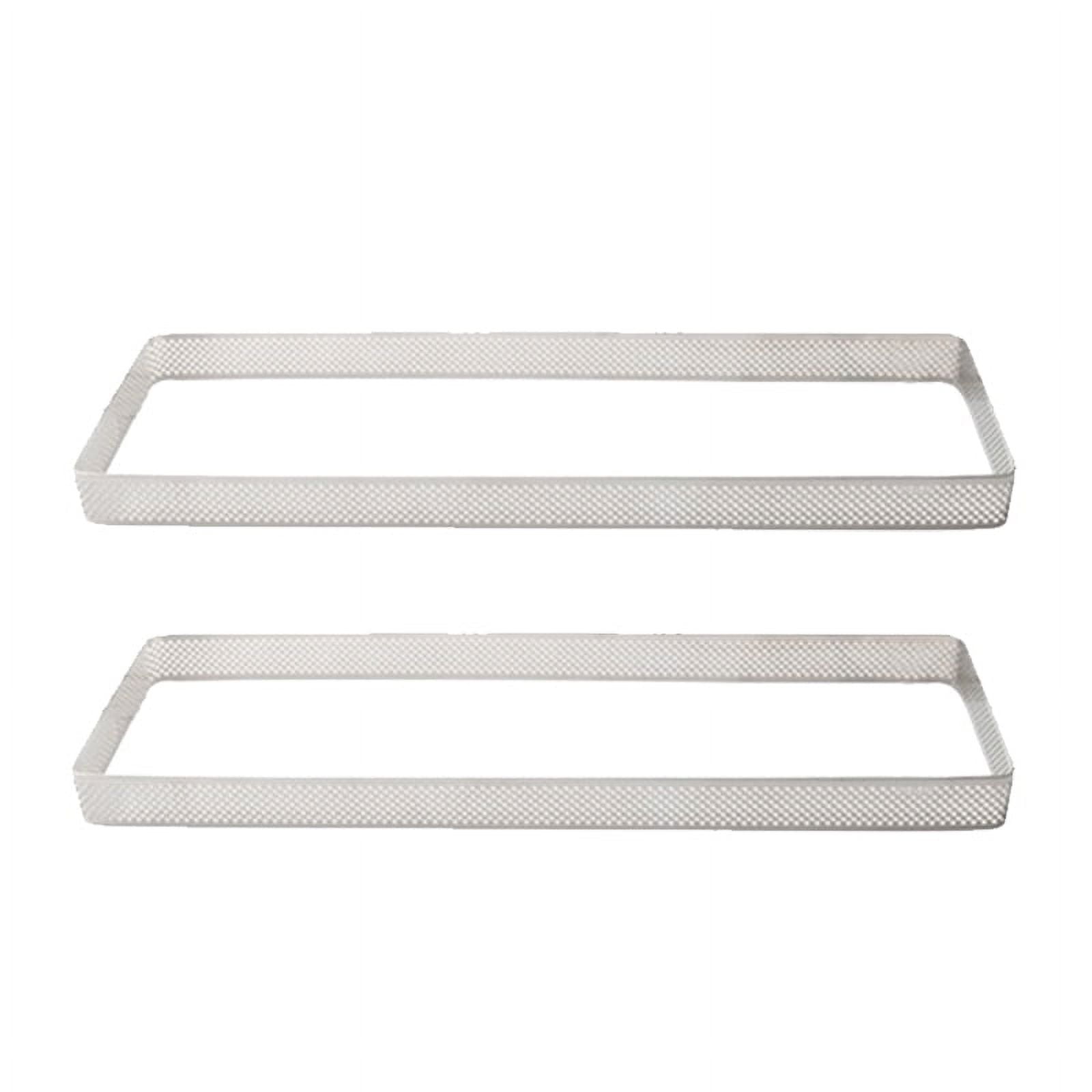 Rectangle Stainless Steel Tartlet Molds French Dessert Mousse Fruit Pie ...