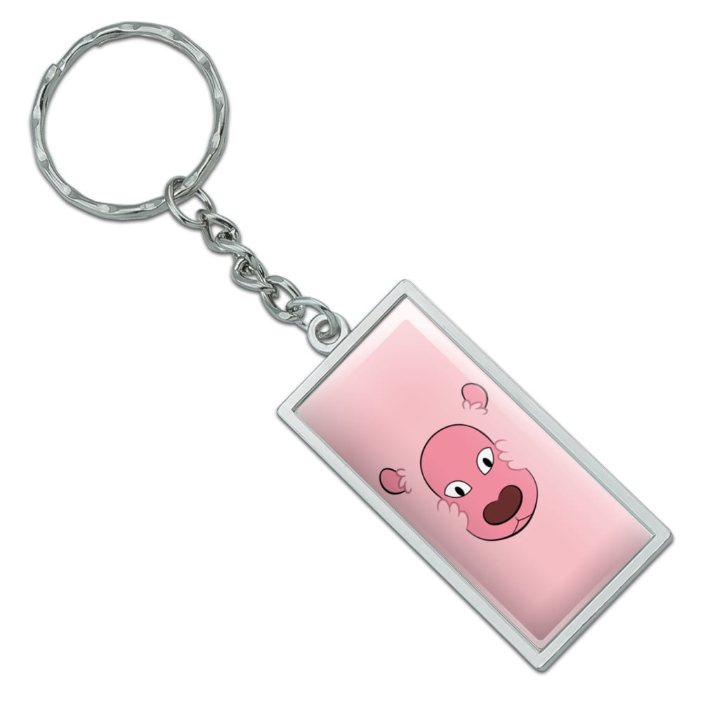 Rectangle Steven Universe Lion Head Keychain in Chrome Plated Metal ...