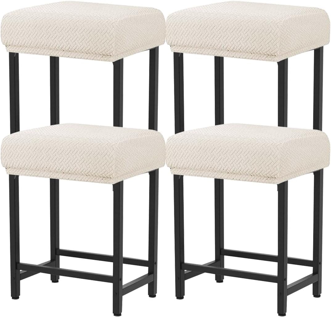 Rectangle Stretch Counter Height Barstool Slipcovers Rectangular Vanity ...