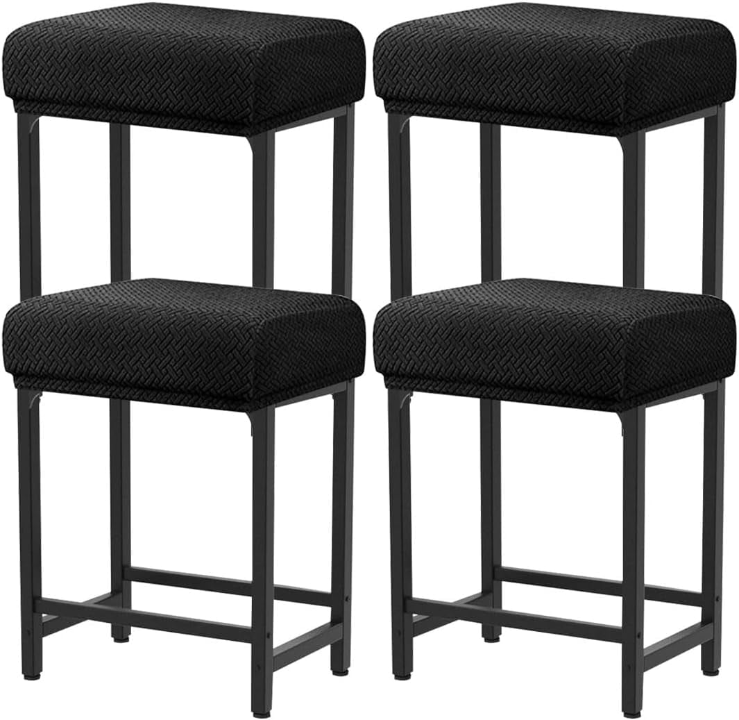 Rectangle Stretch Counter Height Barstool Slipcovers Rectangular Vanity ...