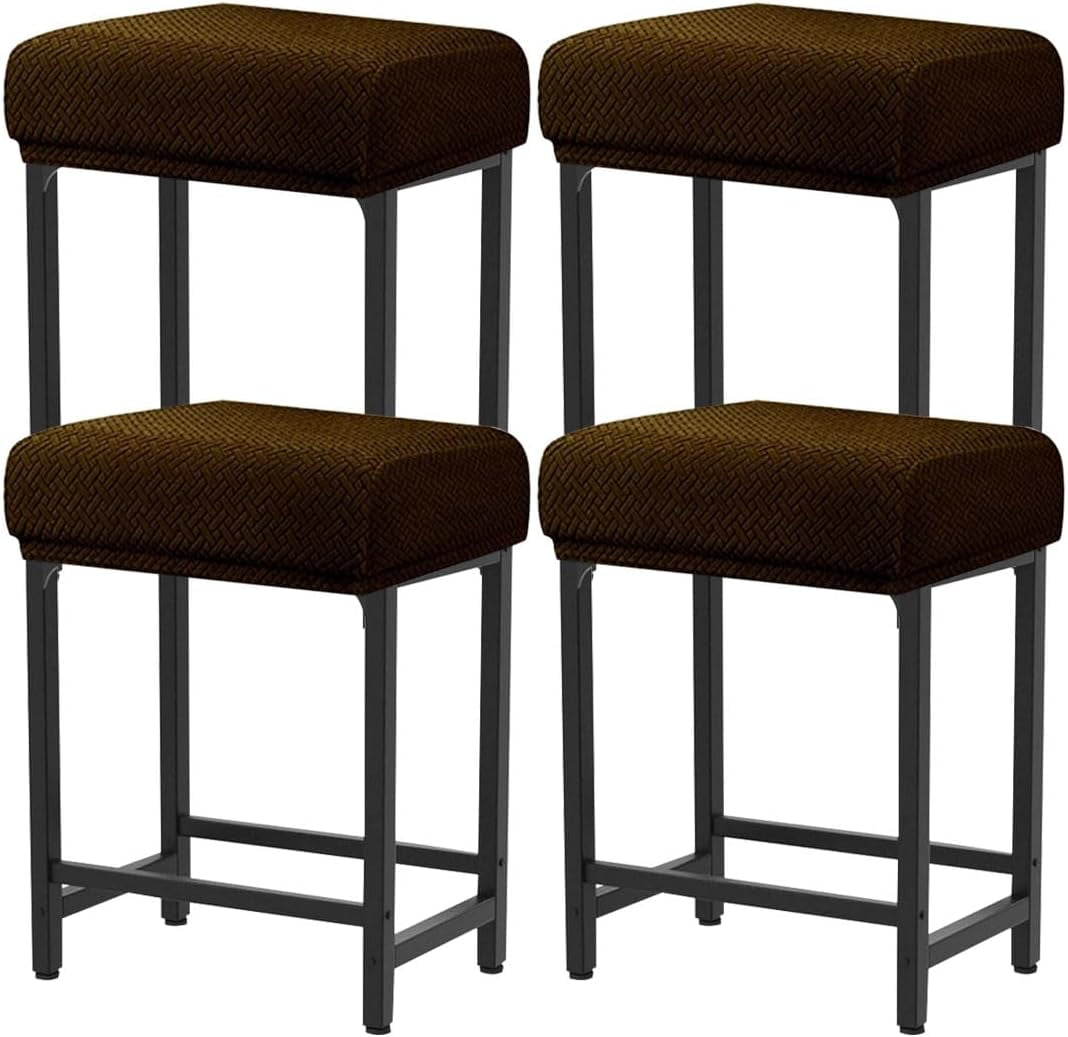 Rectangle Stretch Counter Height Barstool Slipcovers Rectangular Vanity ...