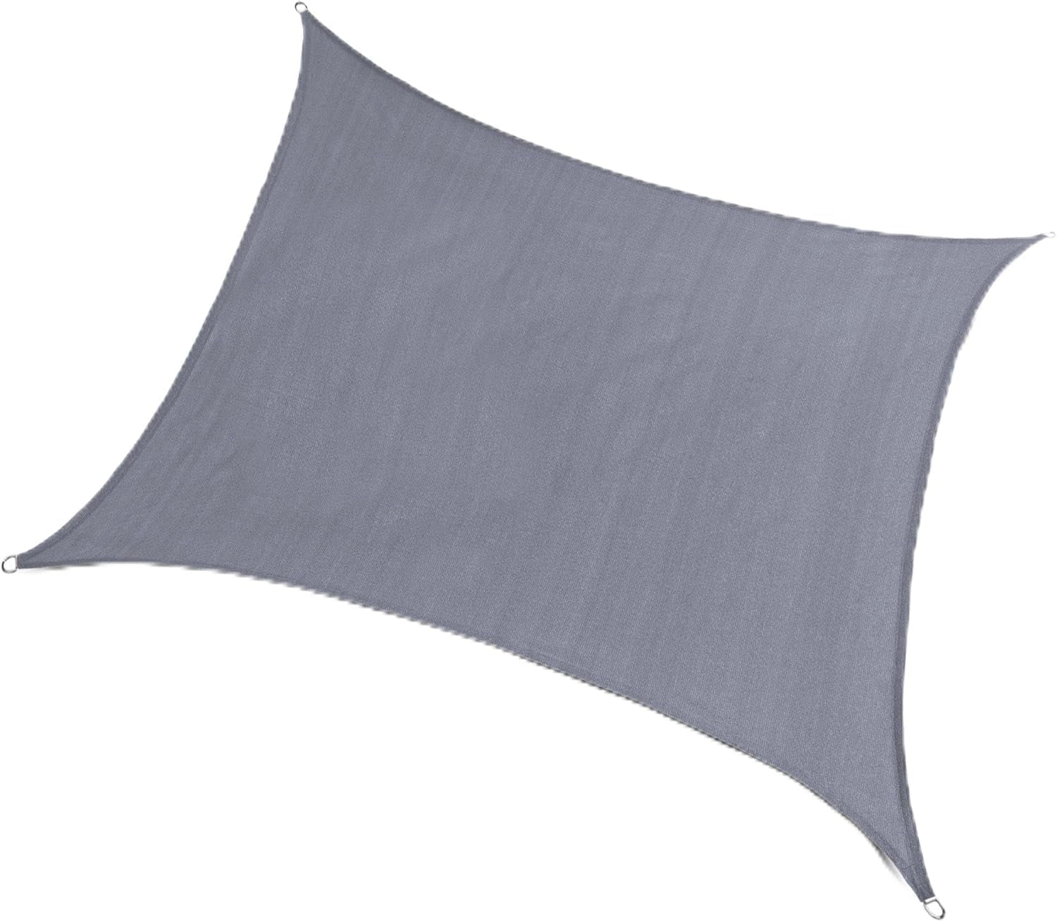 Rectangle Sun Shade Sail 12' X 12' Light Grey UV Block for Backyard ...