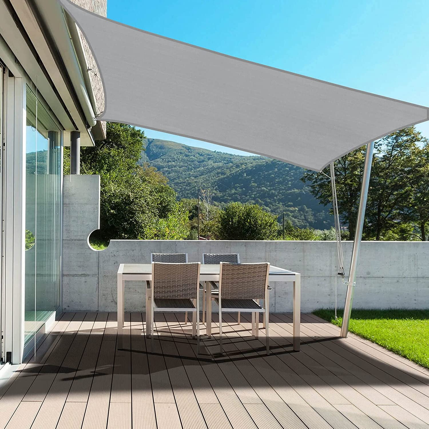 Rectangle Sun Shade Sails Outdoor 16 x 20 ft - Sun Protection Sunshades ...