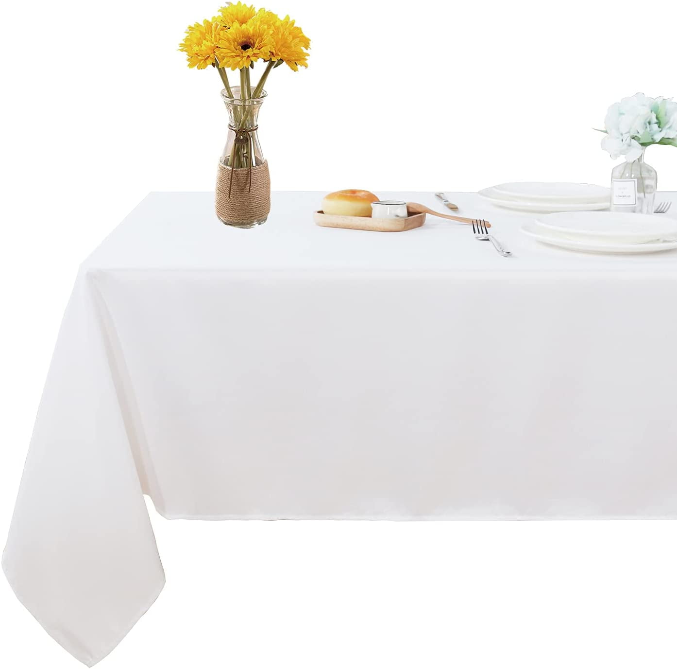 Rectangle Table Cloth for Dinning Tables, Kitchen,, 100% Cotton Table ...