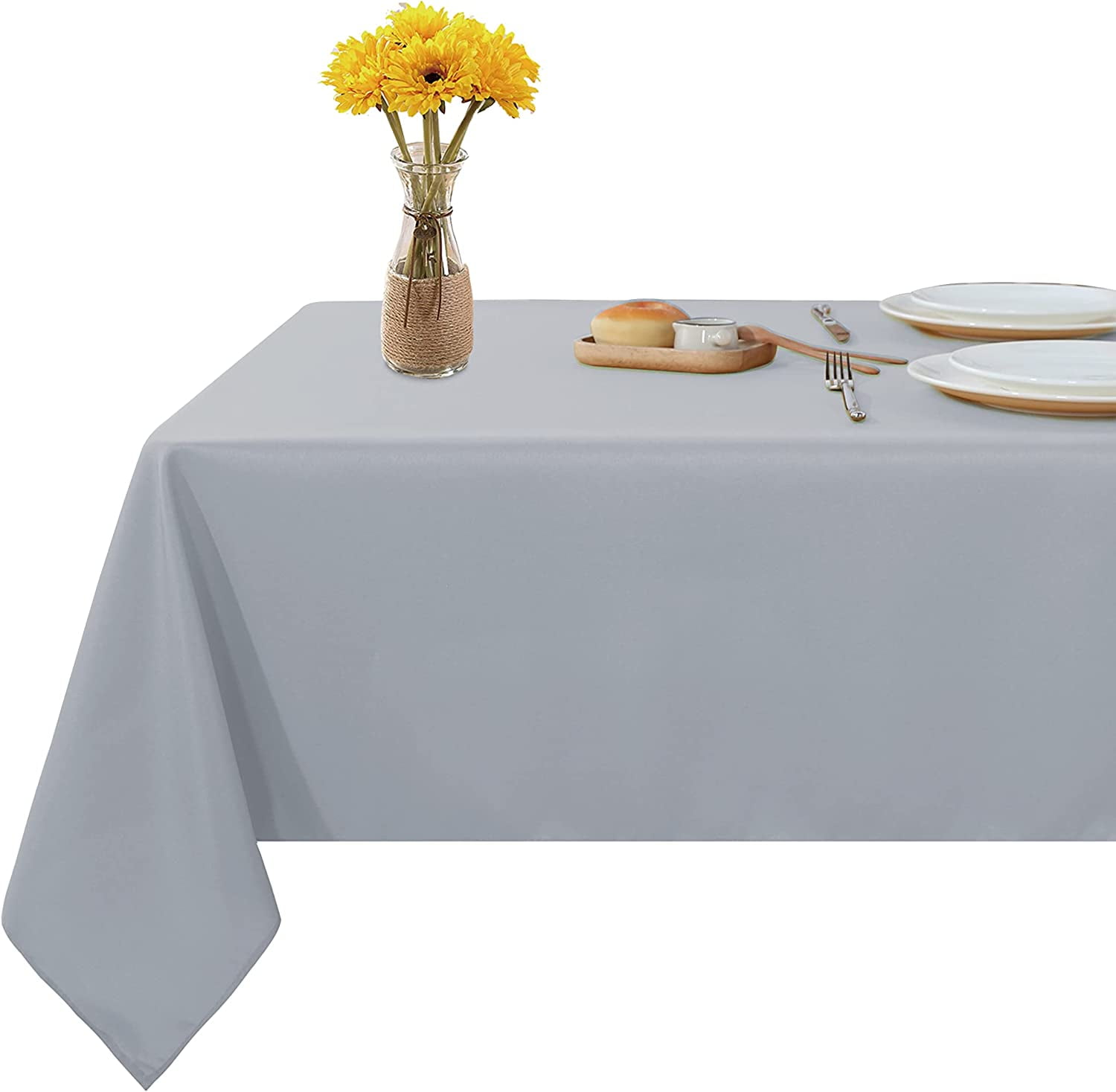 Rectangle Table Cloth for Dinning Tables, Kitchen,, 100% Cotton Table ...