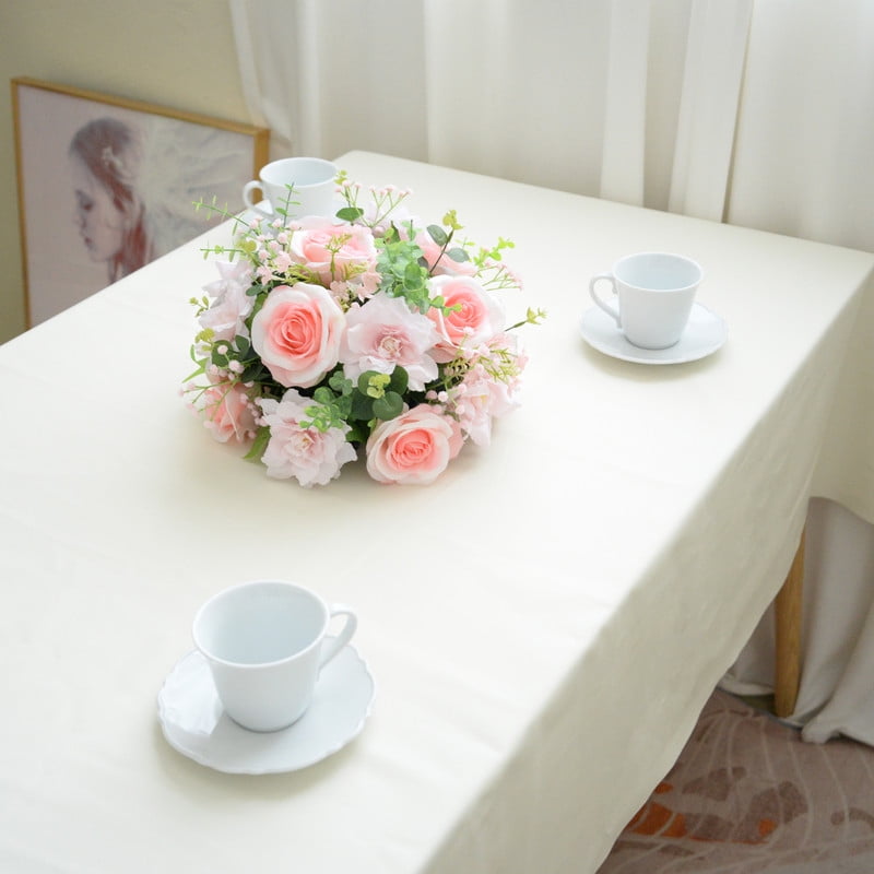 Rectangle Table Cloth, Waterproof Faux Leather Tablecloths, Wipeable ...