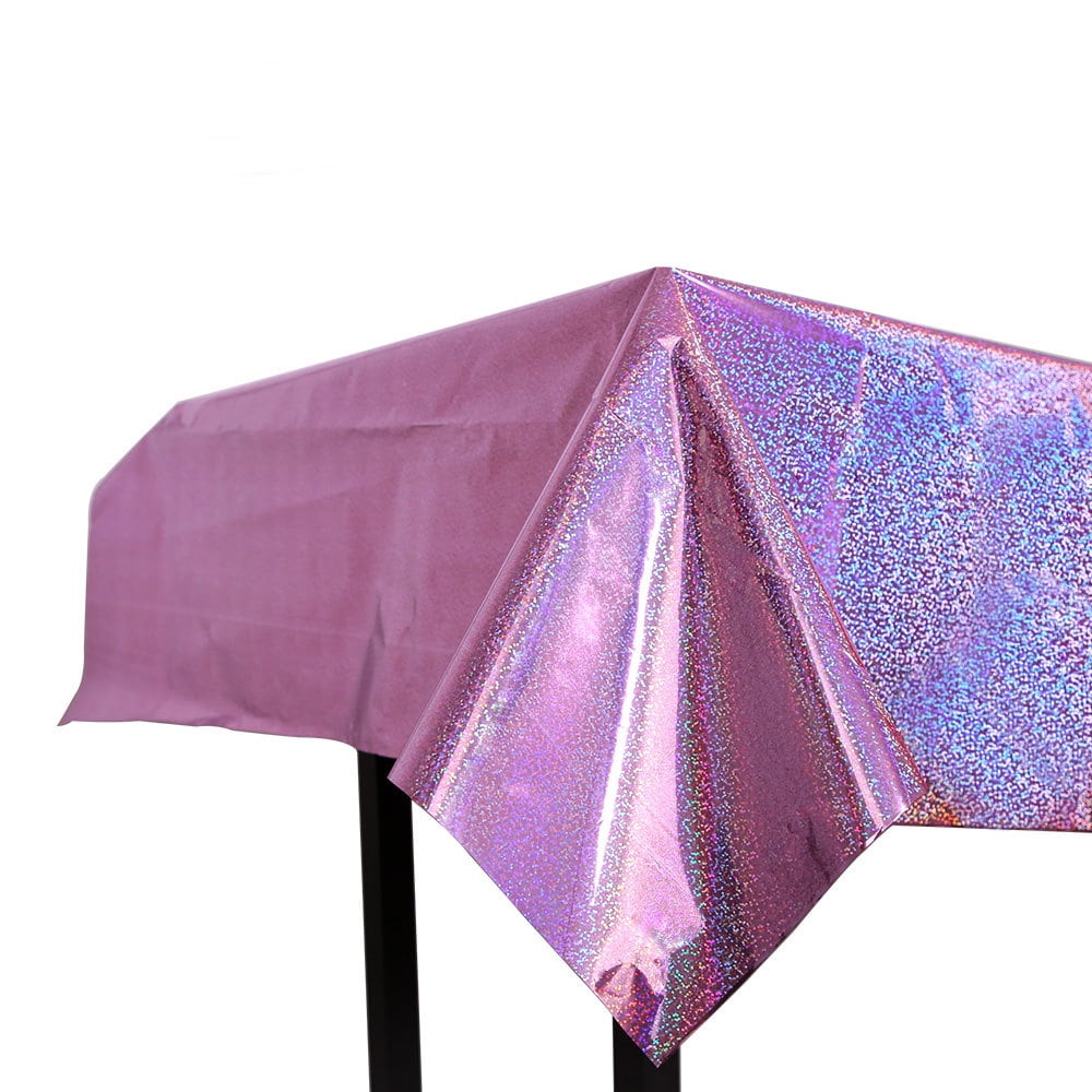 Rectangle Tablecloth - 39 x 106 Inch Plastic Tablecloths Shiny ...