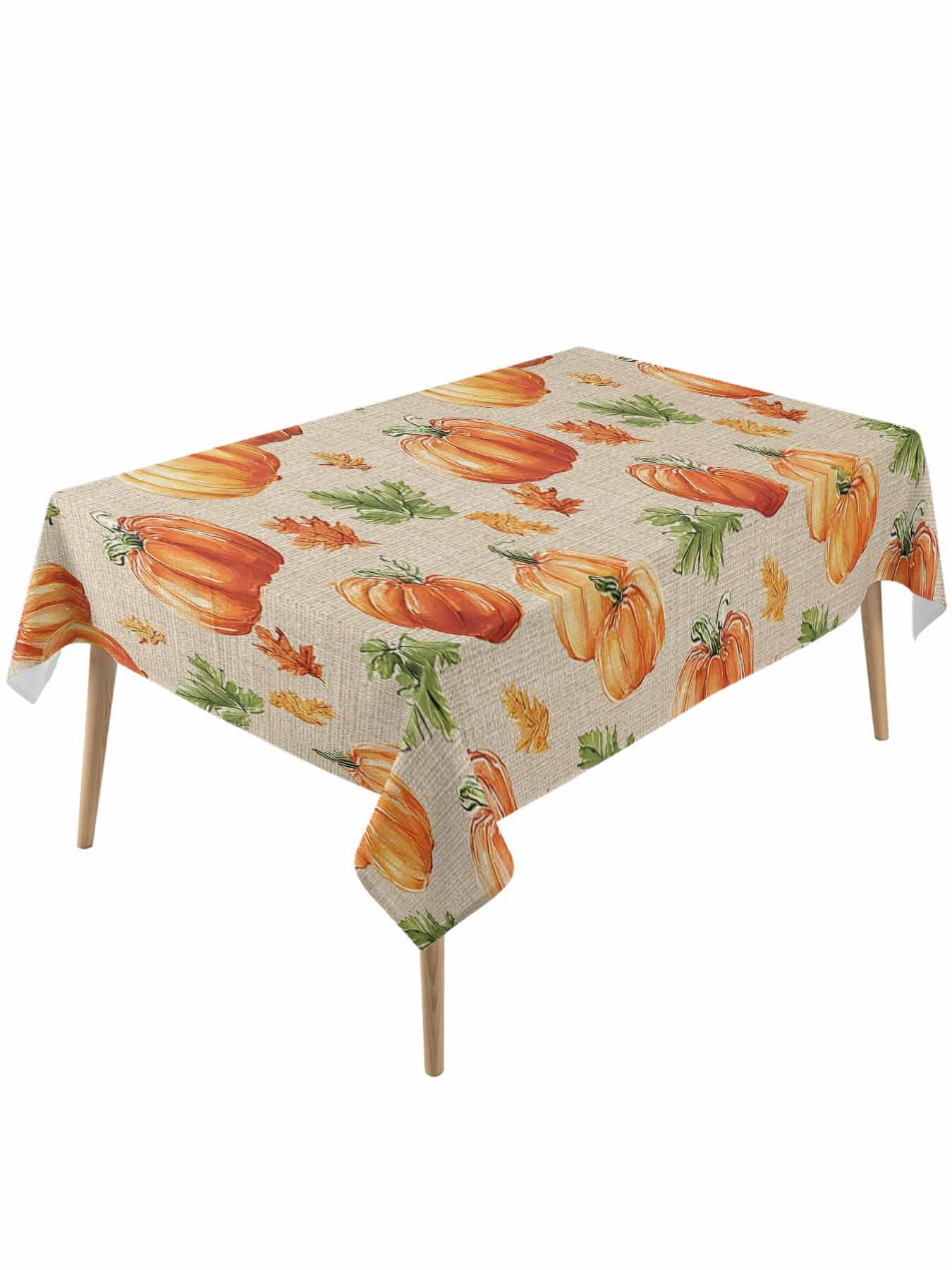 Rectangle Tablecloth 60 x 120 Inches Thanksgiving Autumn Watercolor ...