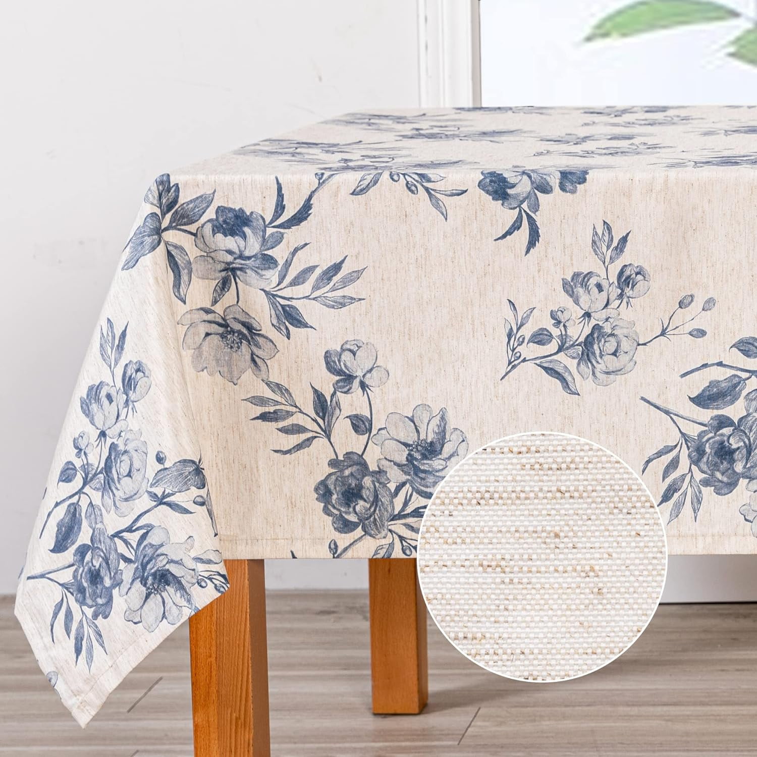 Rectangle Tablecloth 60x102 Inches, Linen Farmhouse Tablecloth ...