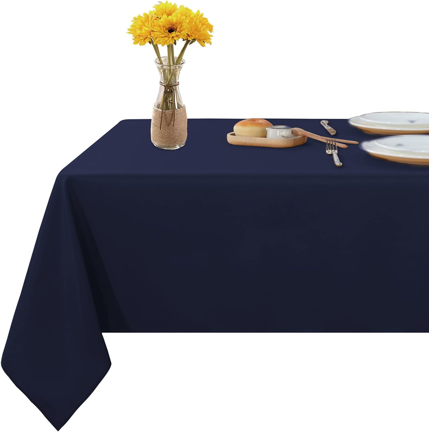Rectangle Tablecloth 60x84 inch Rectangle Tablecloth Stain and Wrinkle ...