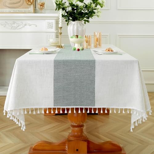Rectangle Tablecloth for Dining Table Rustic Farmhouse Kitchen Tables ...