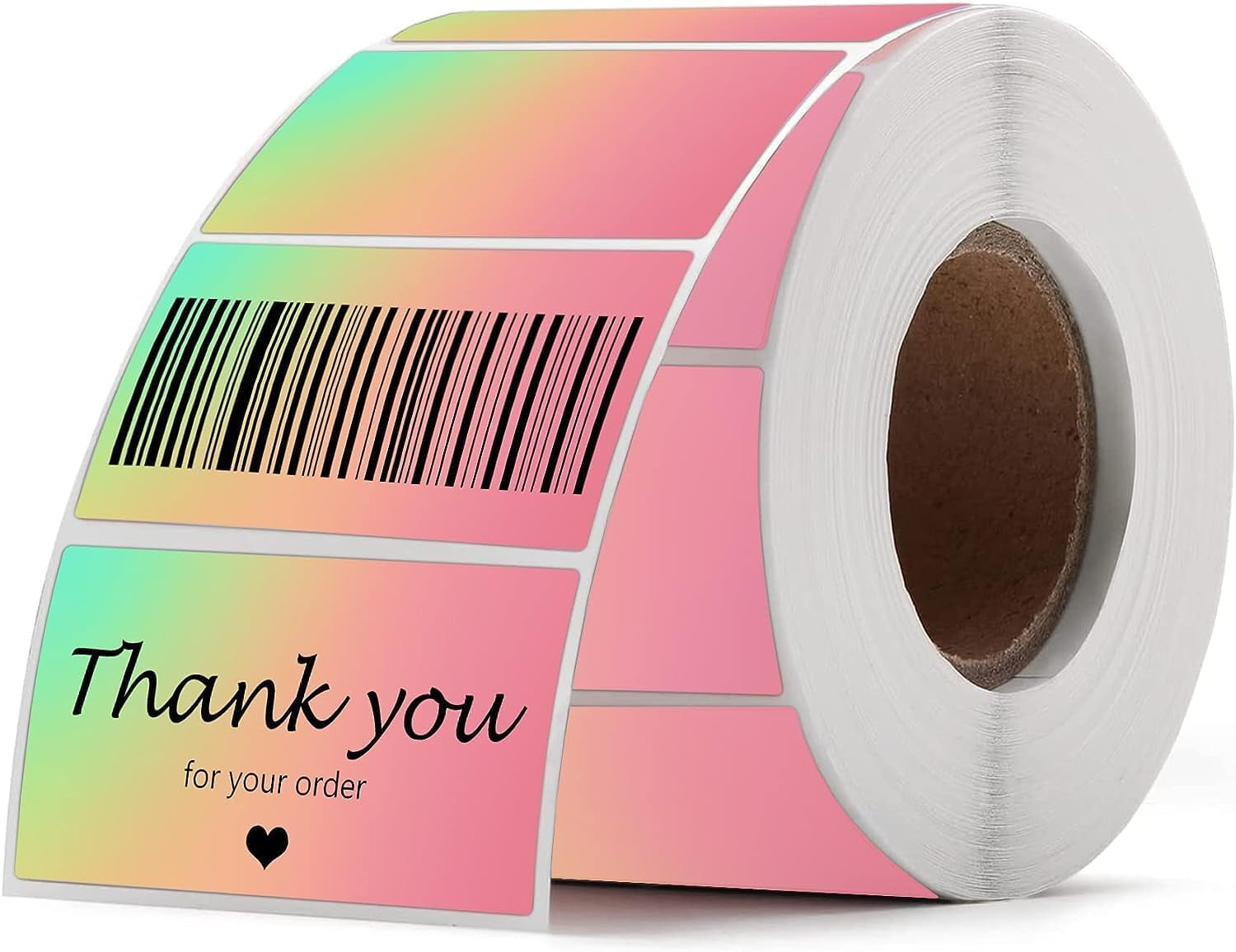 Rectangle Thermal Stickers 1.25*2.5inch Gradual Color Directly Print ...