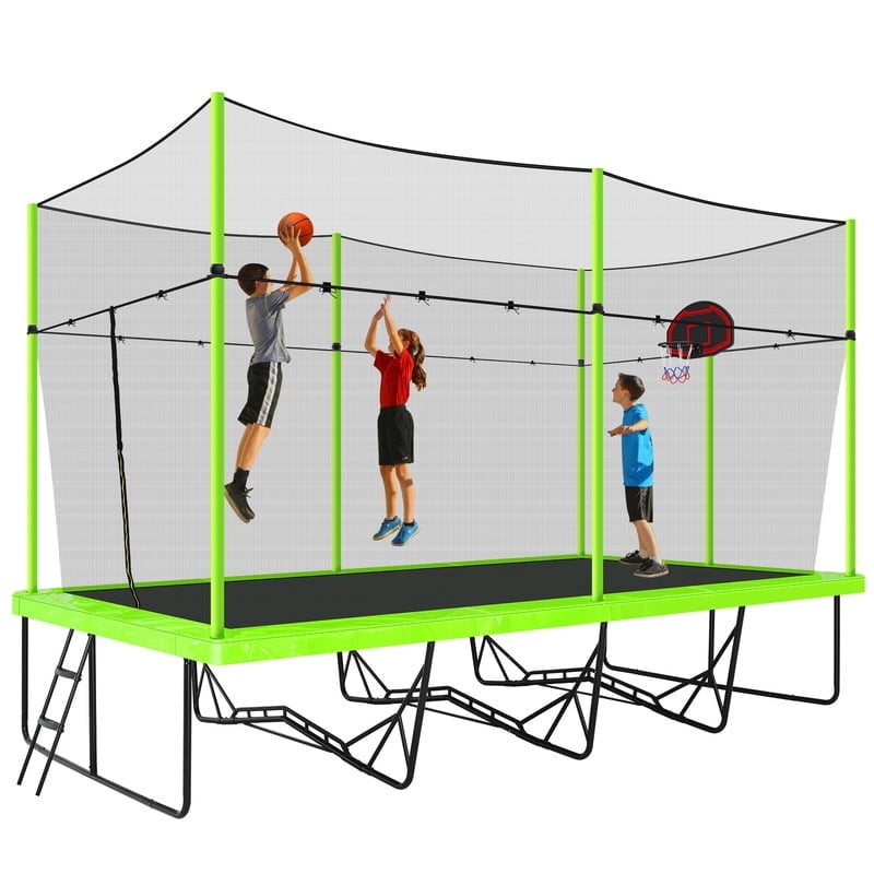 Walmart's Heavy Duty 10x17 FT Rectangle Trampoline with High Weight ...