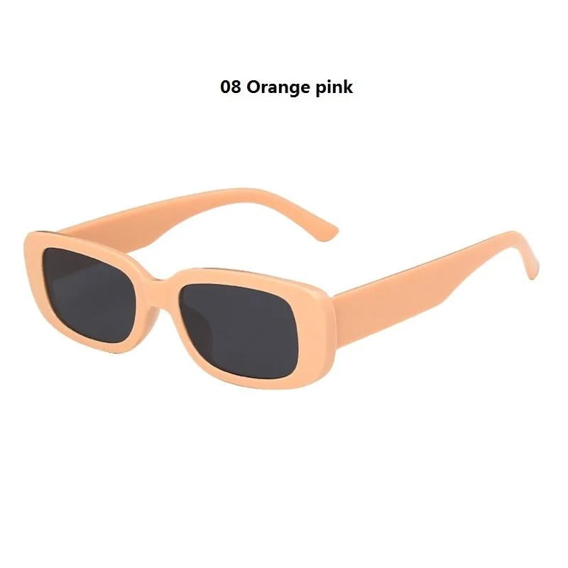 Rectangle Vintage Small Sunglasses In Classic Design - Unisex Sun ...