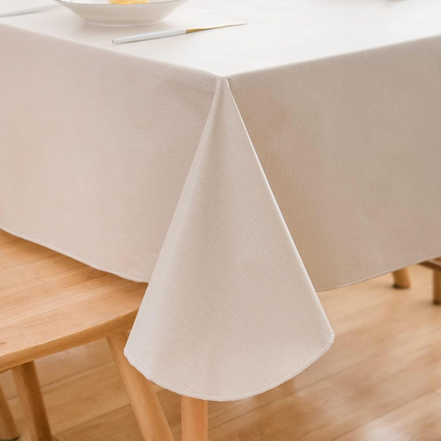 Rectangle Vinyl Tablecloth 60 x 102 inch Flannel Backed Heavy Duty ...