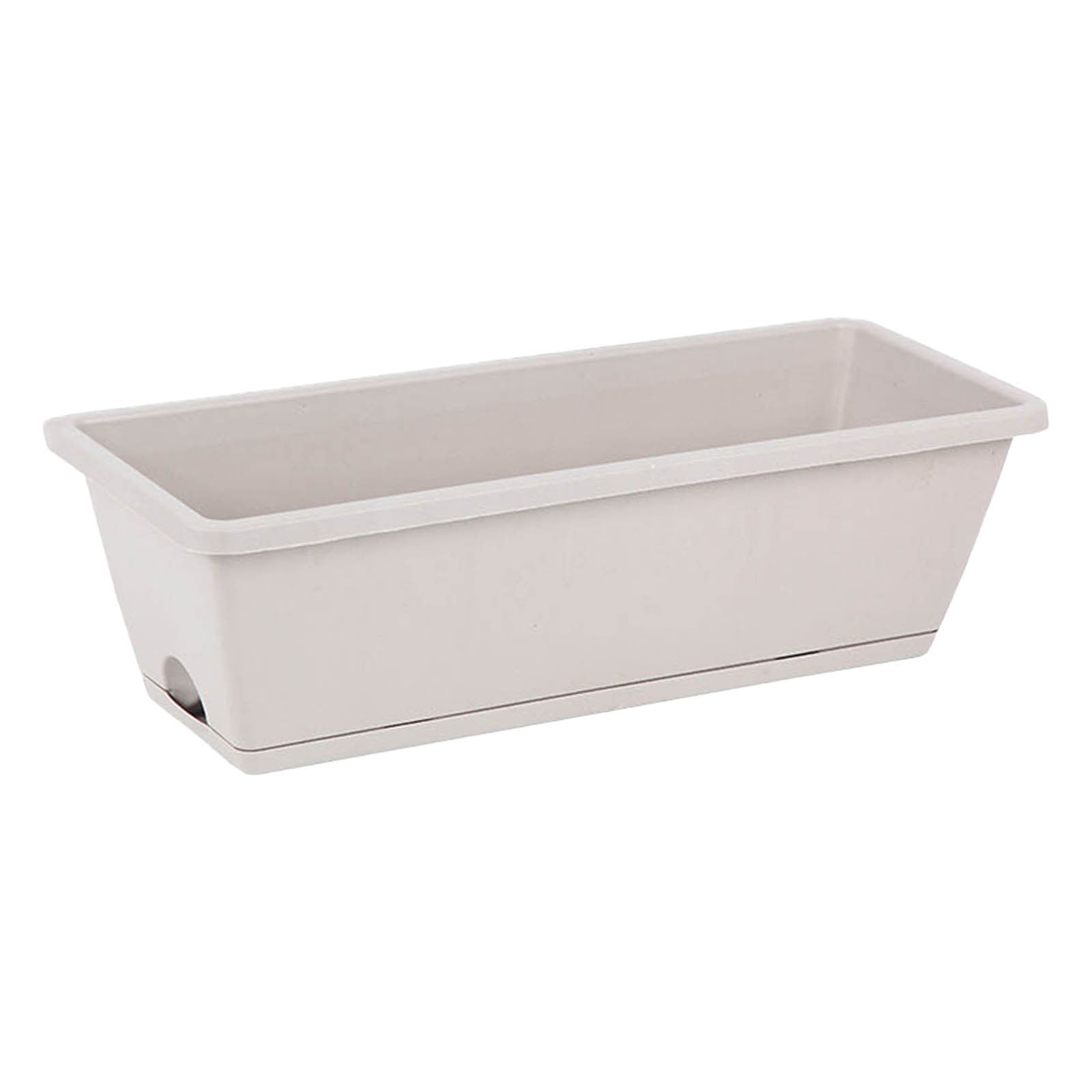 Rectangle Window Box Planter with Built-In Drainage System & Detachable Trays, 17 Inch Plastic ...