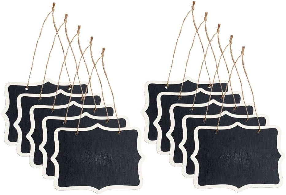Rectangle Wood Bulletin Boards Hanging Message Blackboard Black 267mm ...