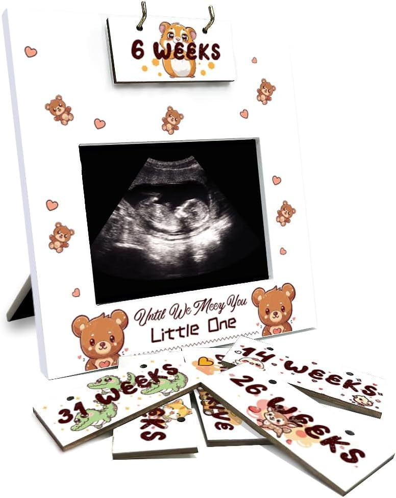 Rectangle Wood with Clear Glass Window Photo Frames Table Top Picture ...