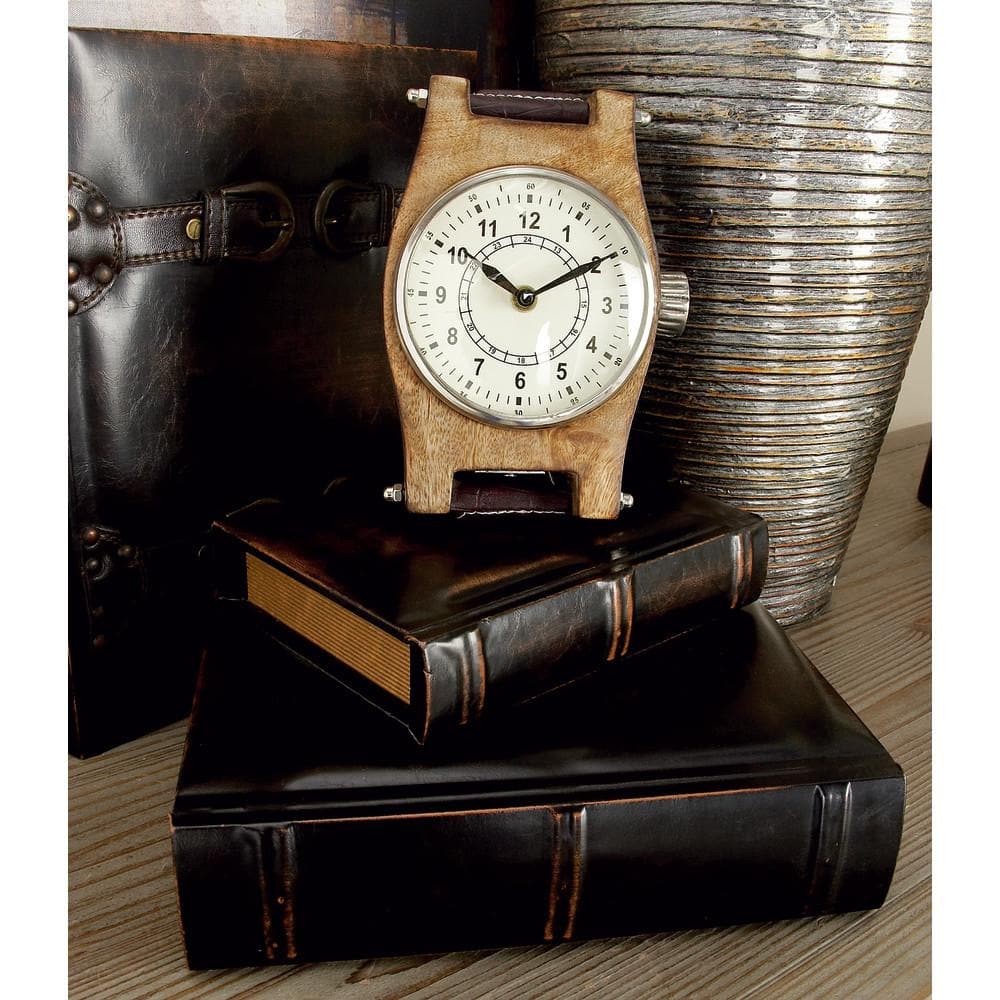 Rectangle Wood Faux Book Box with Faux Leather Detailing (Set of 3 ...