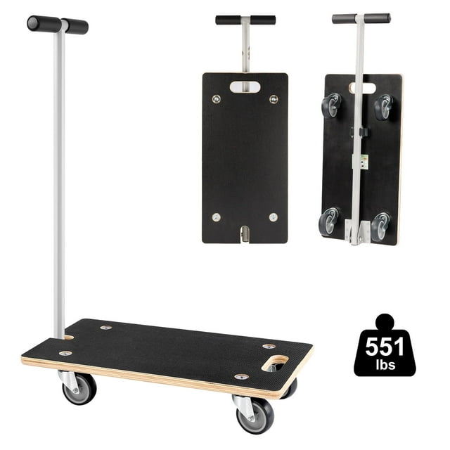 Rectangle Wood Platform Dolly - Walmart.com