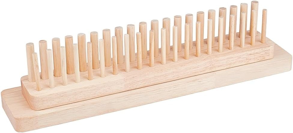 Rectangle Wooden Weaving Loom Kit PeachPuff 40x8x4cm - Walmart.com