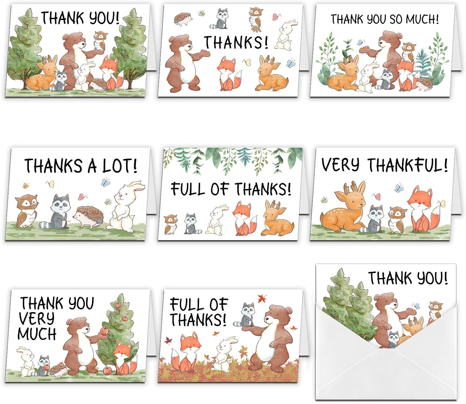 Rectangle with Mixed Animal Pattern Cards with Rectangle Paper ...