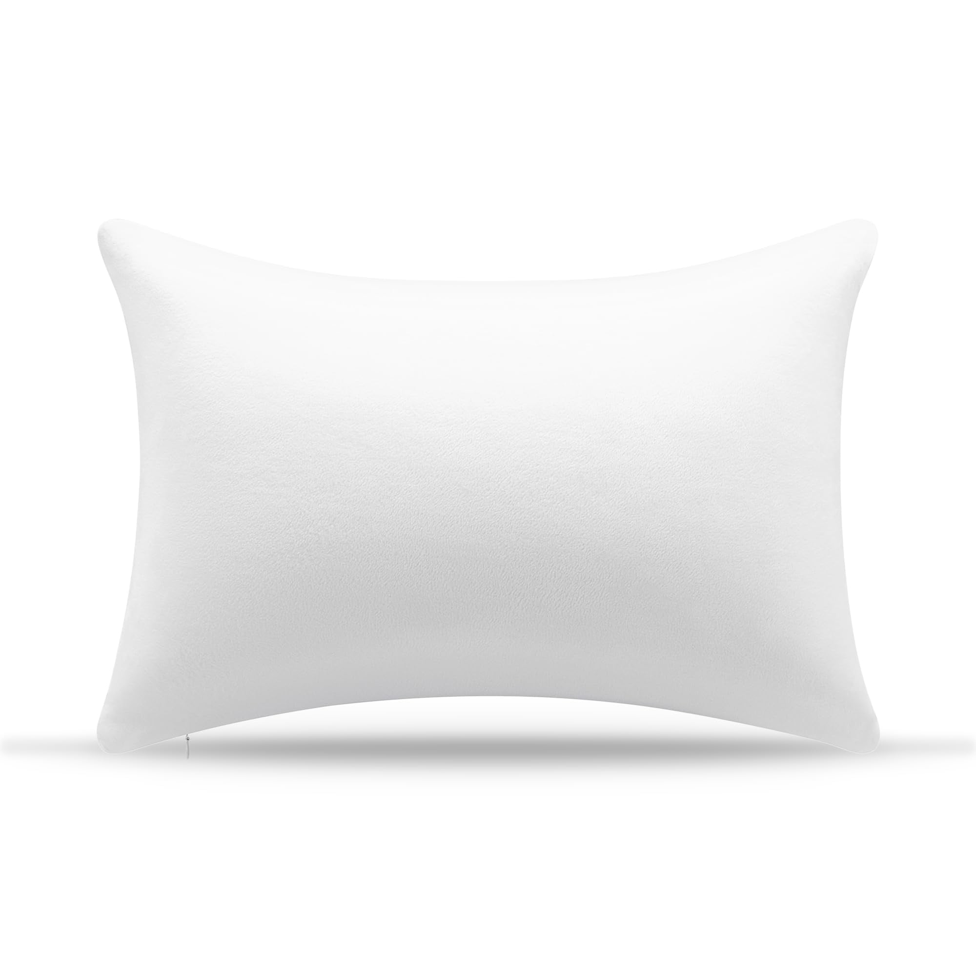 Rectangular 12x20 Memory Foam Pillow Insert, Lumbar Support Cushion for ...