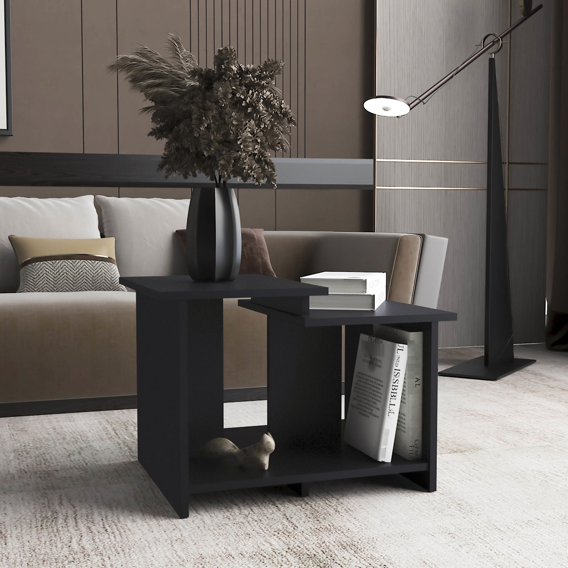Rectangular 23.6" W Coffee & End Table | Accessible Storage for Living ...