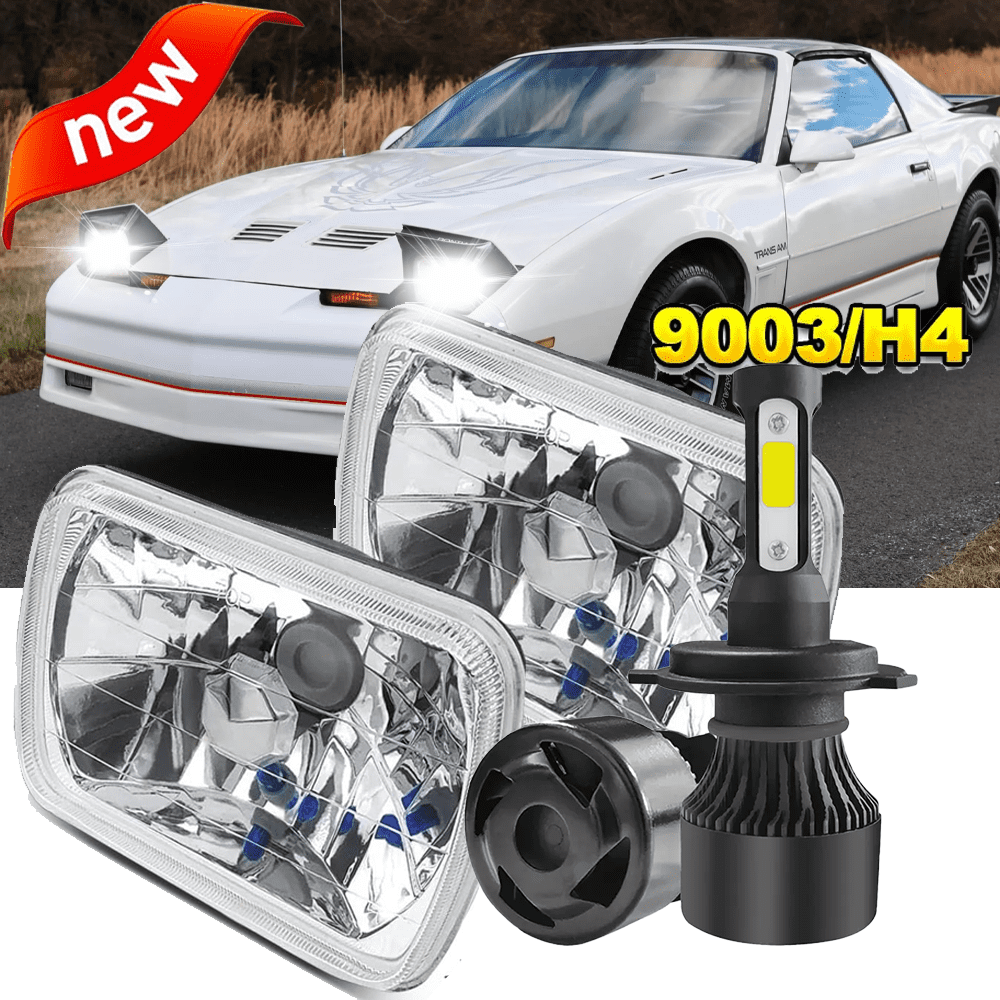 Rectangular 5x7 7x6" Led Headlights High/Low Beam For Pontiac Firebird ...