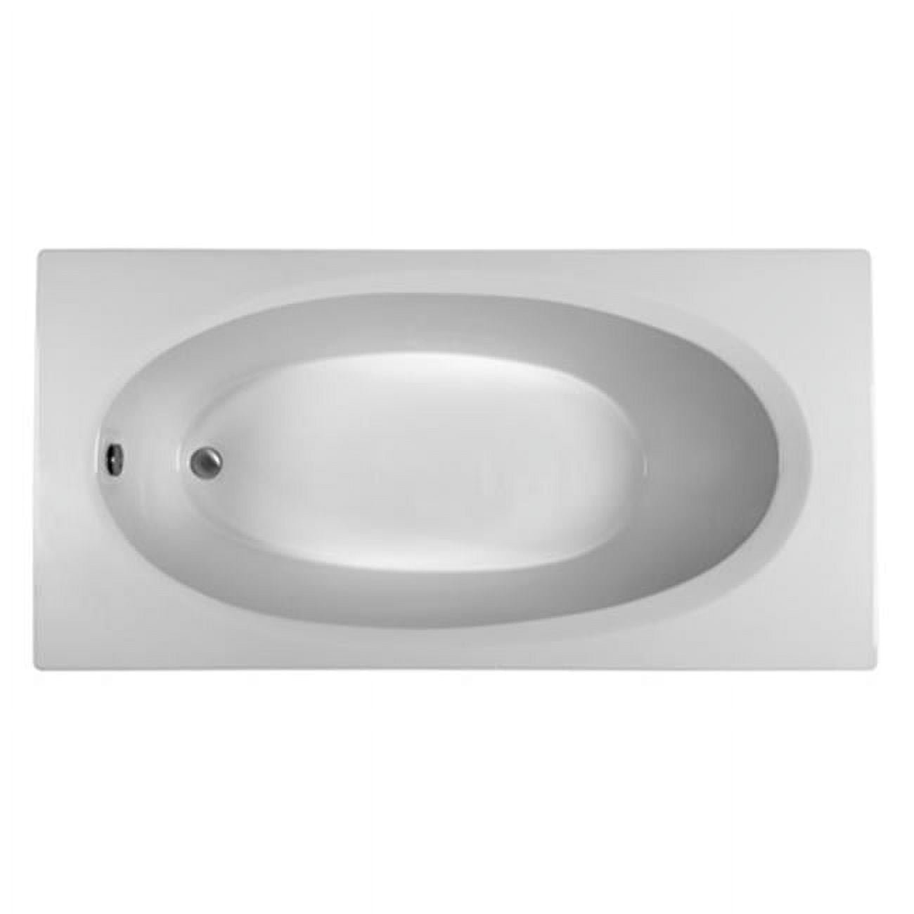 Rectangular 72 x 36 in. Whirlpool Bathtub With End Drain- White Finish - Walmart.com