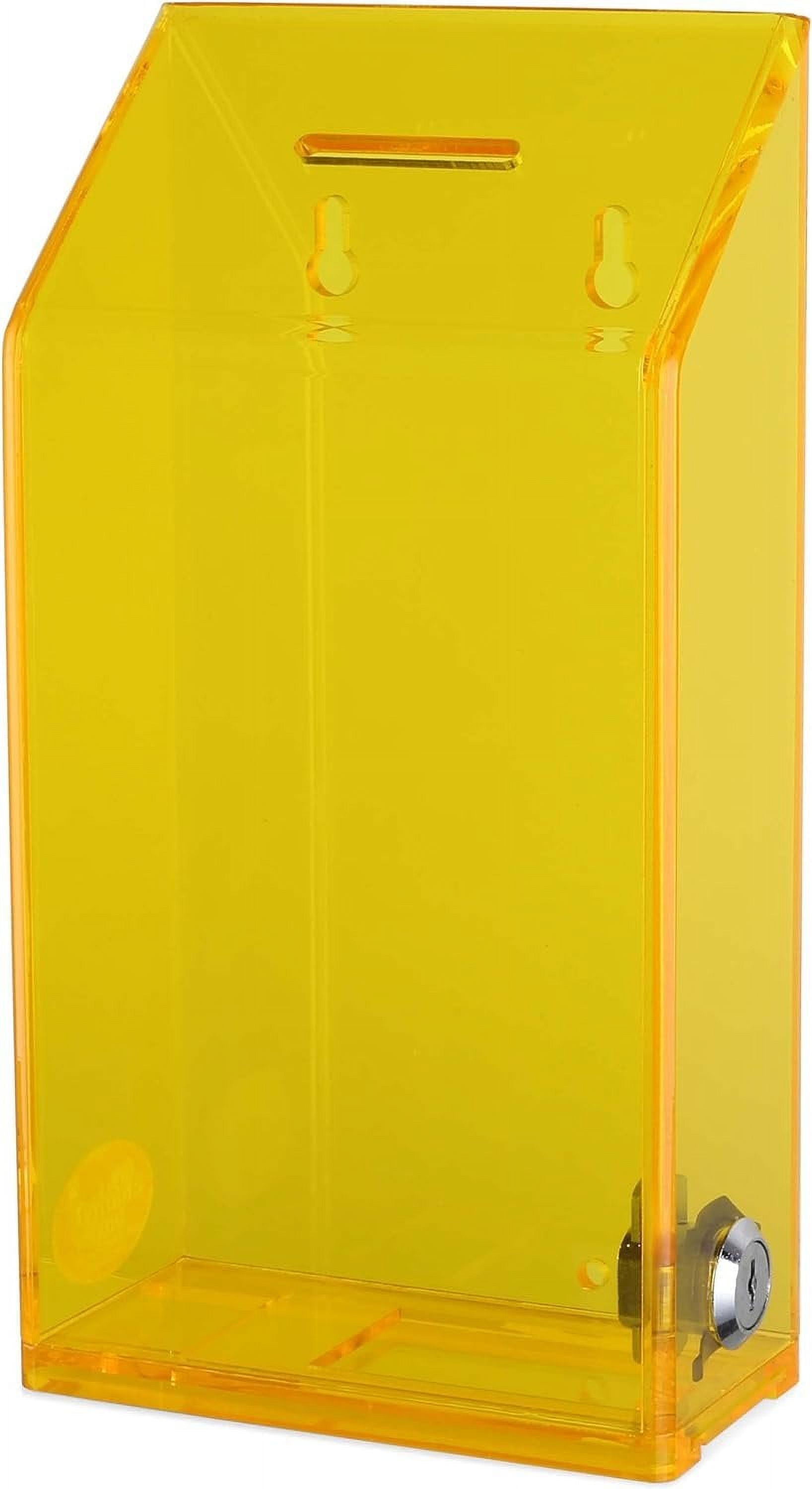 Rectangular Acrylic Donation Suggestion collection Box Pre Drilled ...