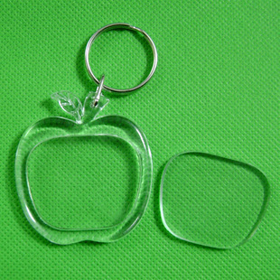 Rectangular Acrylic Keychain Transparent Blank Keychain Head Sticker ...