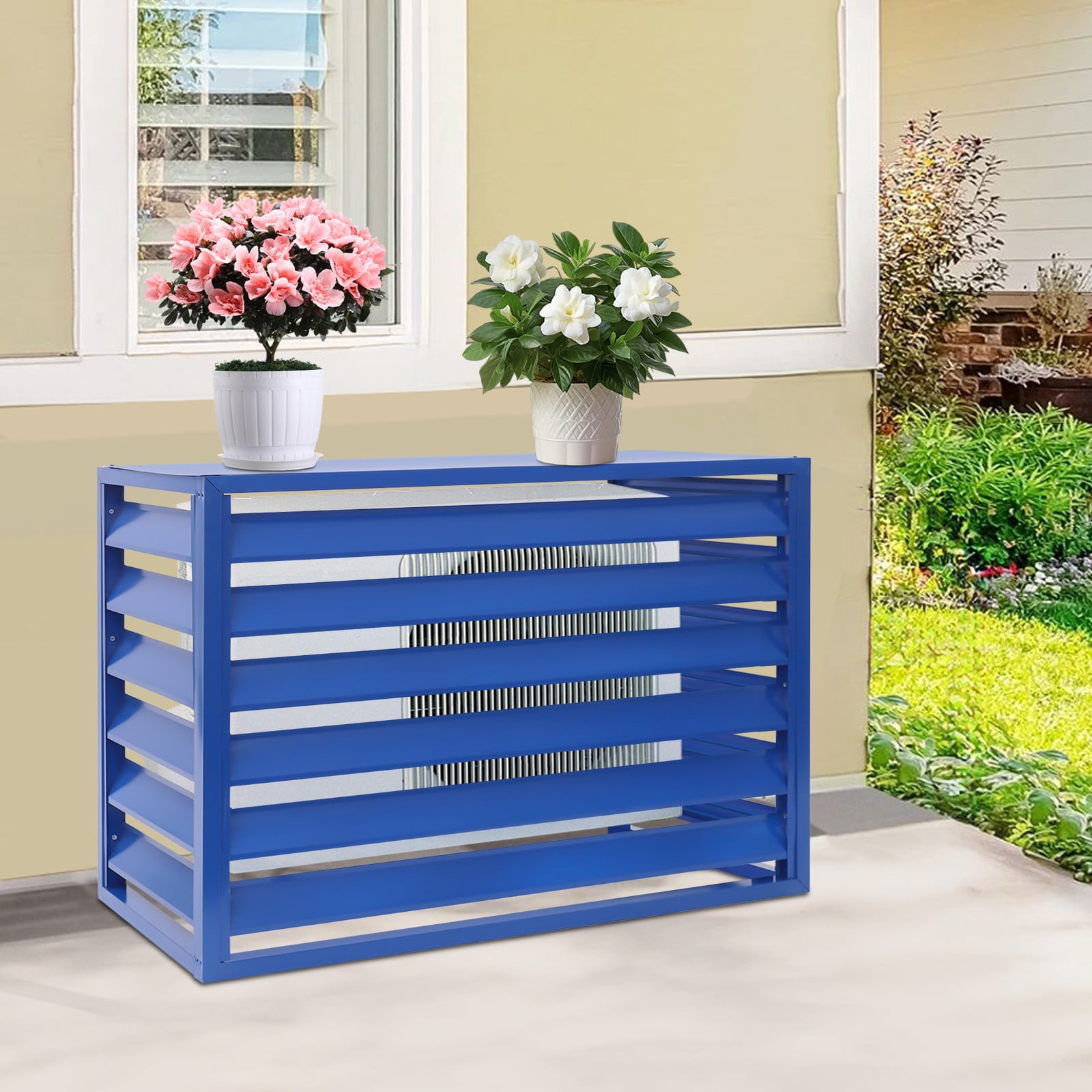 Rectangular Air Conditioner Fence for Outside Unit Privacy AC Fence ...