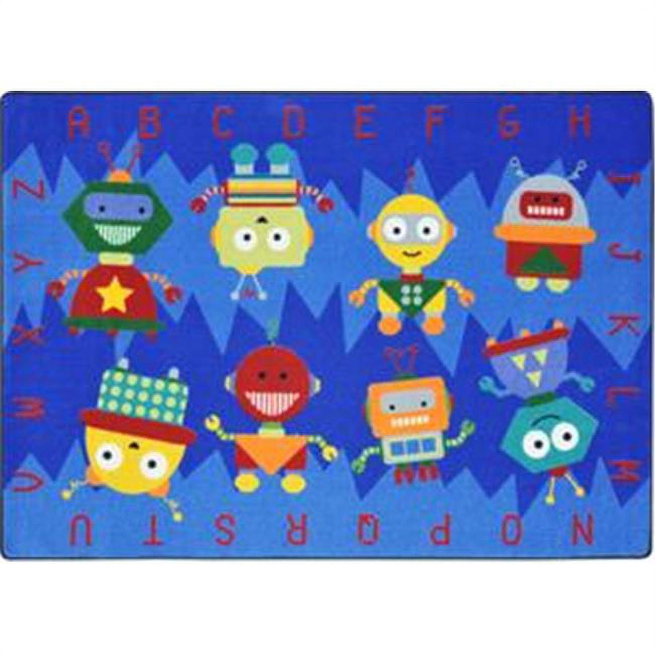 Rectangular Alphabet Bots Rug - 7 Ft. 8 in. x 10 Ft. 9 in. - Walmart.com