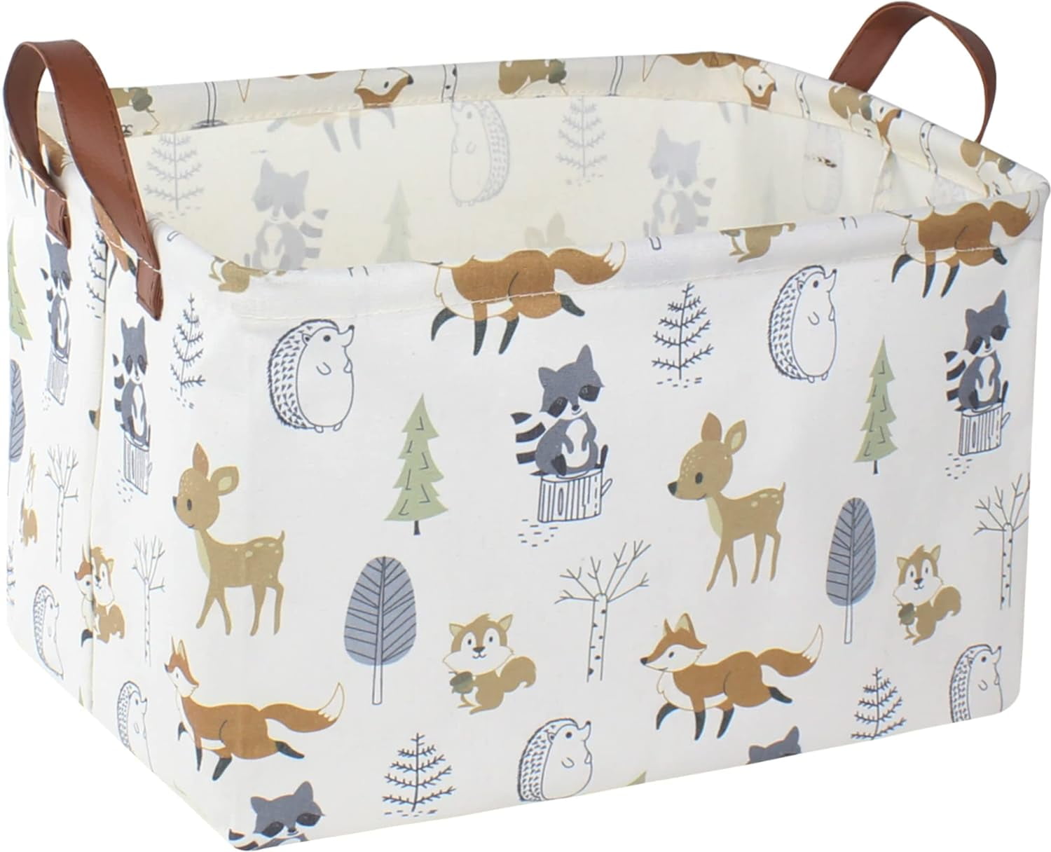 Rectangular Baby Storage Basket,Collapsible Kids Toys Bin,Books Shelf ...