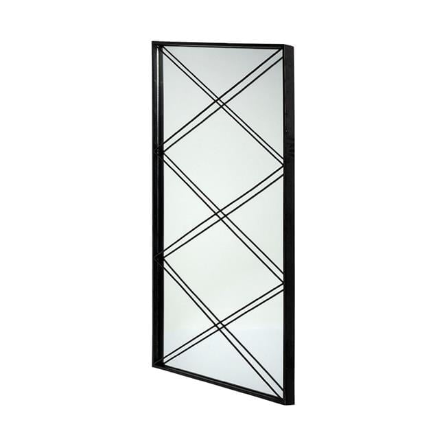 Rectangular Black Metal Frame Wall Mirror - Walmart.com