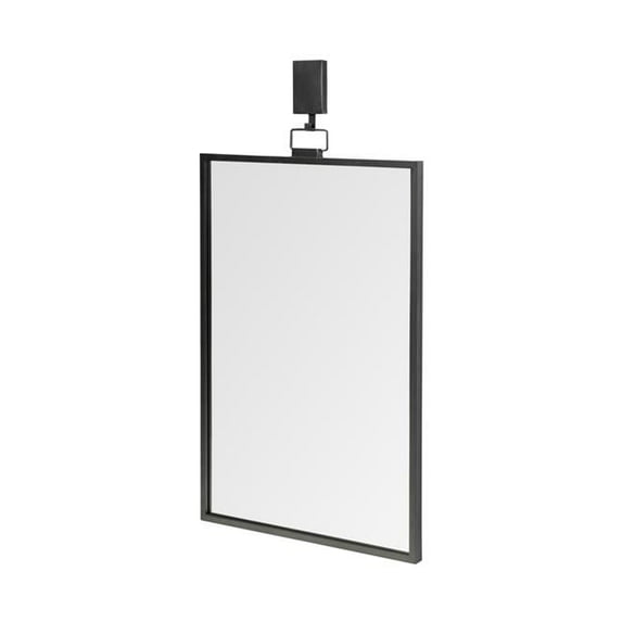 Rectangular Black Metal Frame Wall Mirror - Walmart.com