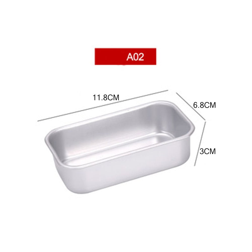 Rectangular Bread Molds Aluminum Alloy Non-Stick Cake Pan Mini Toast ...
