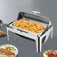 Rectangular Buffet Set, Chafing Server Set For Commercial Catering ...