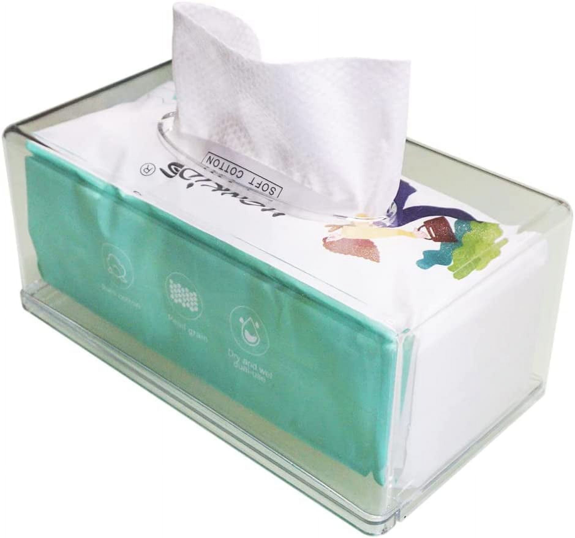 Rectangular Clear Acrylic Tissue Box, Big Box Covers Square, Bathroom ...