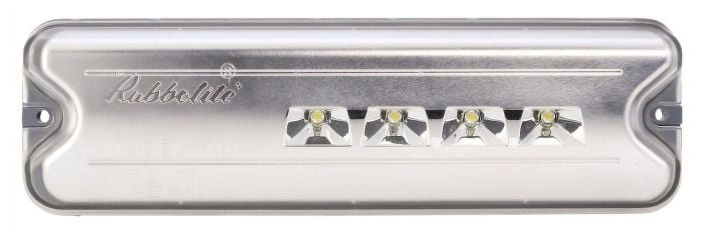 Rectangular Clear Dome Light Gray 2 Screw Bracket Mount Hardwired Blunt ...