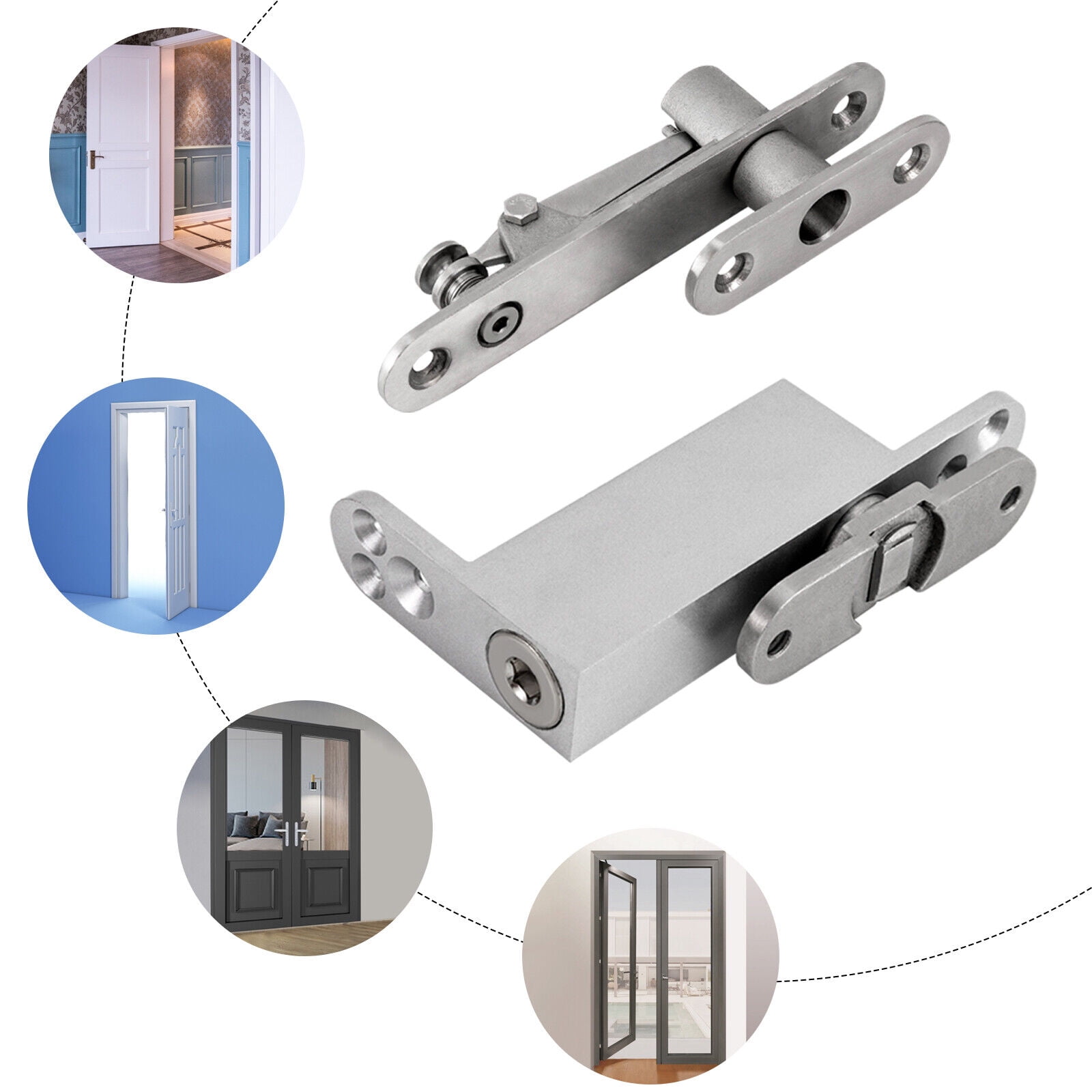 Rectangular Closing Door Rotating Hinges Location Shaft Up&own Door ...
